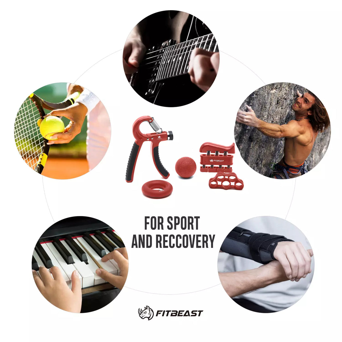 Hand Grip Strengthener Finger Exerciser – FitBeast